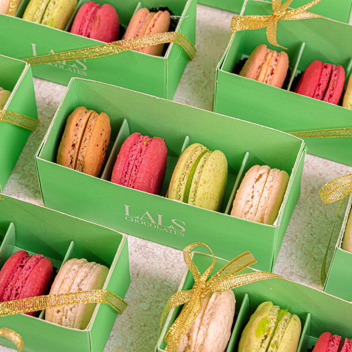 Assorted French macarons 4 pc – Lals - Chocolate and Gifting Brand in ...