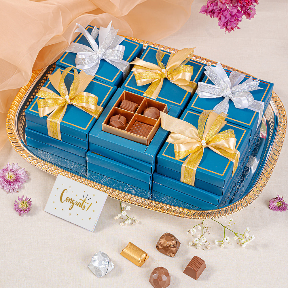 Classic Teal (4pcs) – Lals - Chocolate and Gifting Brand in Pakistan